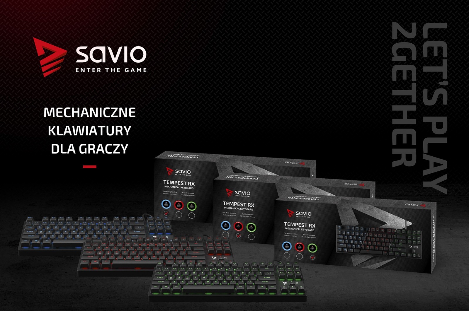 Keyboard Mechanical Gaming Savio Tempest RX Outemu Blue LED, NKRO, Anty ...