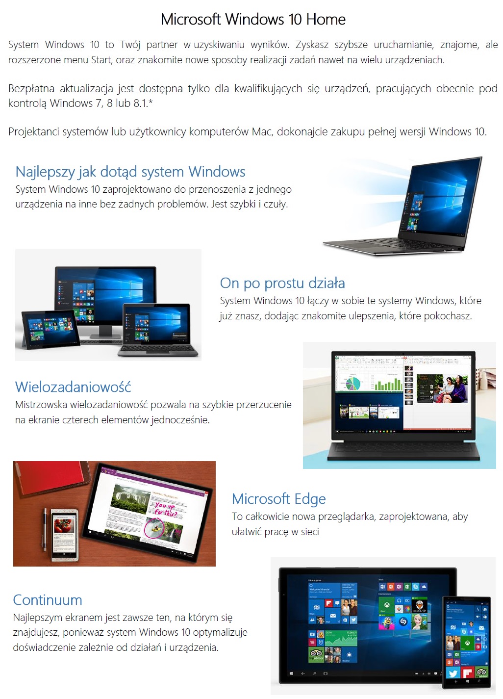 Windows 10 Home PL Box 32/64bit USB KW9-00250 - Operating systems ...